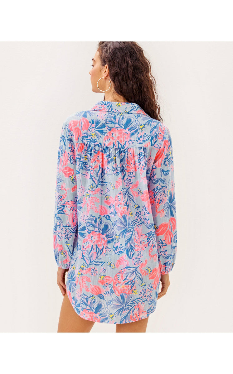 Kique Long Sleeve Cover-Up – The Island Cabana